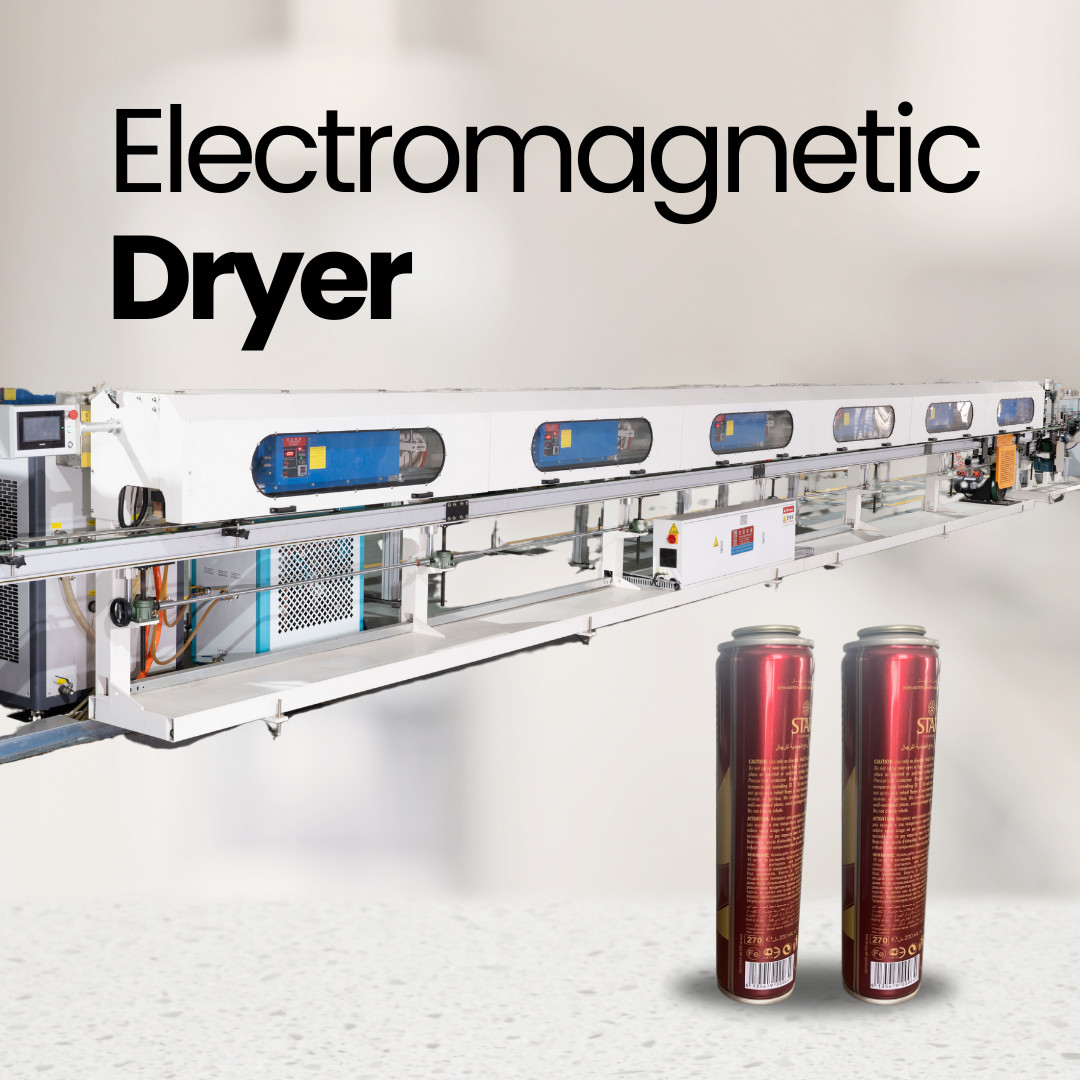 Electromagnetic Automatic Dryer for Aerosol Can Production Line